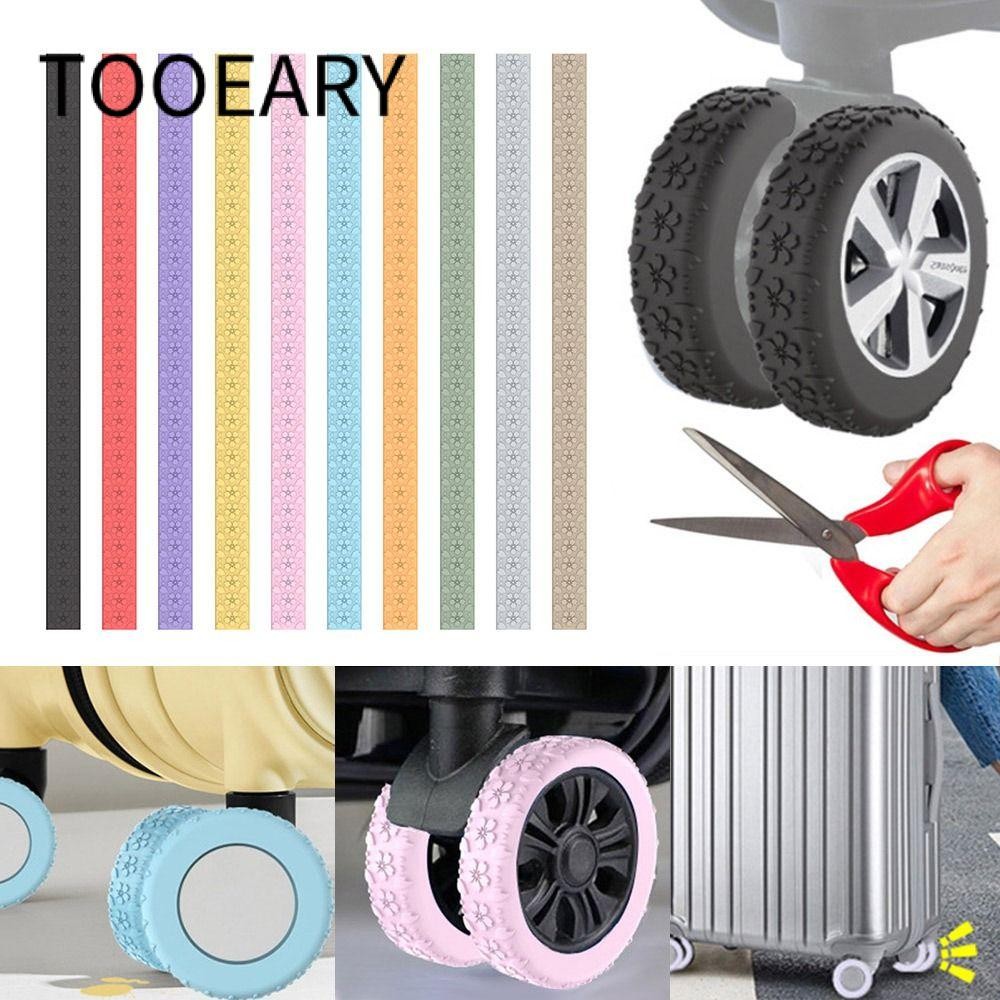TOOEARY Công CỤ 4 Vỏ bảo vệ bánh xe hành lý, Giảm tiếng ồn Vali silicon ...