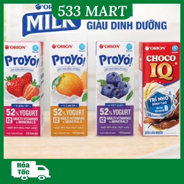 [LỐC 4 HỘP] Sữa Chua Uống Trái Cây Và Choco IQ Orion 180ml X 4 Hộp ...