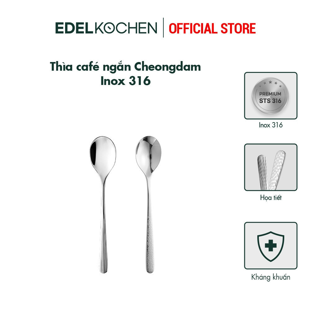Thìa café ngắn Cheongdam - Inox 316 | Shopee Việt Nam