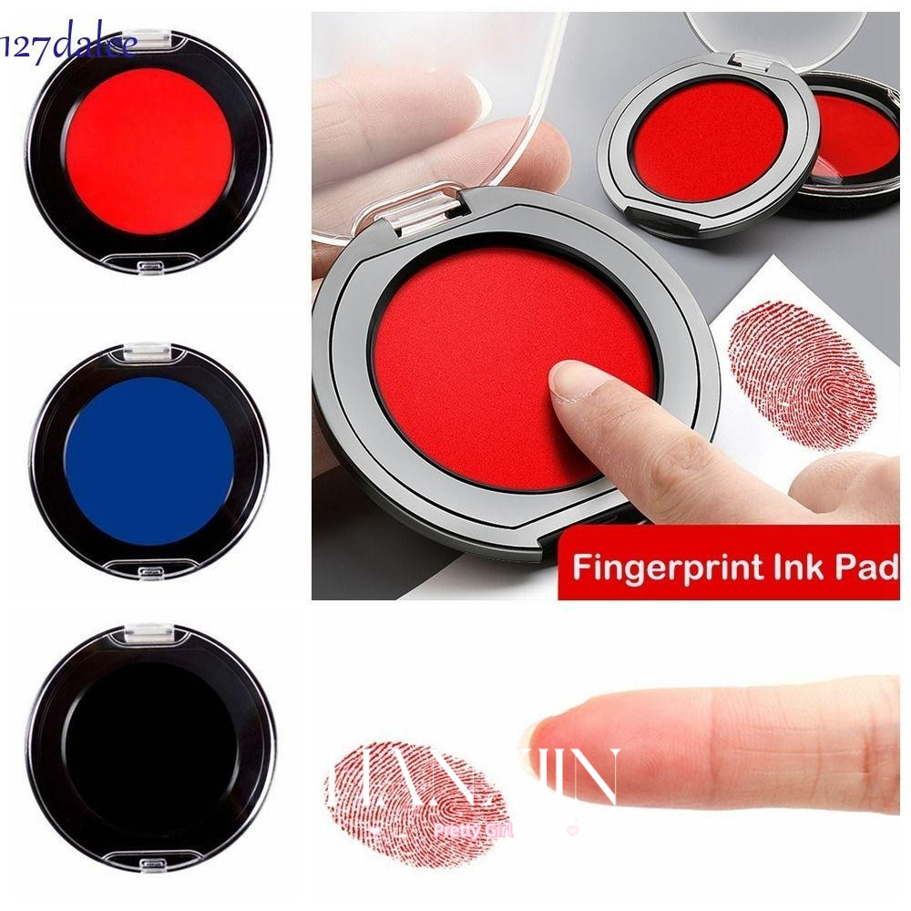 Dalee Mini Vân Tay Ink Pad, Đỏ Xanh Đen Trong Suốt Dập Dấu Ngón Tay Cái ...