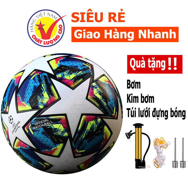 Quả bóng đá tiêu chuẩn Loại 3 lớp Banh da số 5 BÓNG ĐÁ SỐ 5 DA CAO CẤP ...
