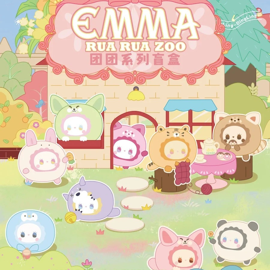 Mô hình Blind Box Móc khóa Gấu bông Emma RuaRua Zoo TuanTuan Trọn Bộ 6 Hộp Bí Ẩm Hành Động Các ...