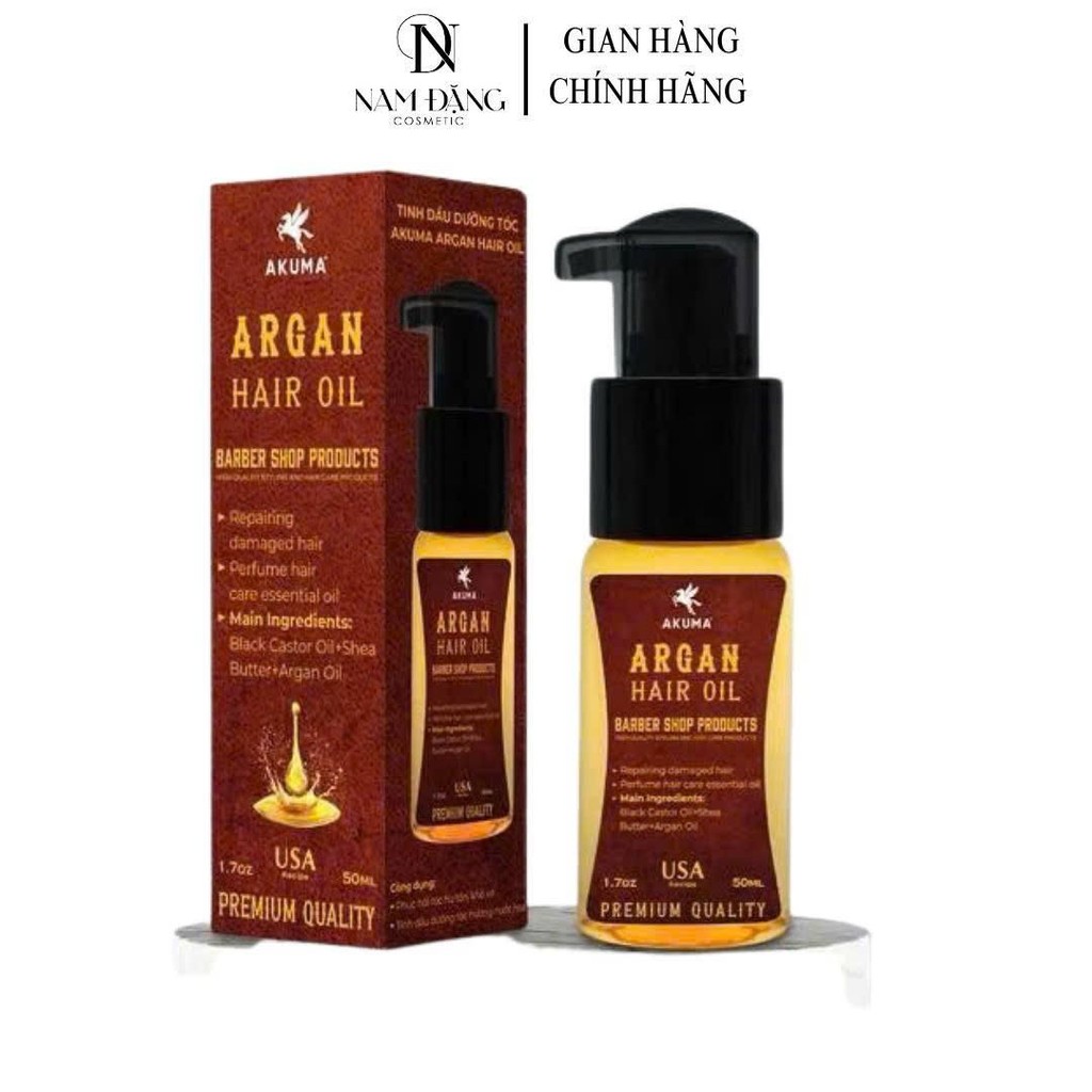 Tinh dầu dưỡng tóc AKUMA Argan Hair Oil 50ml giúp tóc chắc khỏe, bóng ...