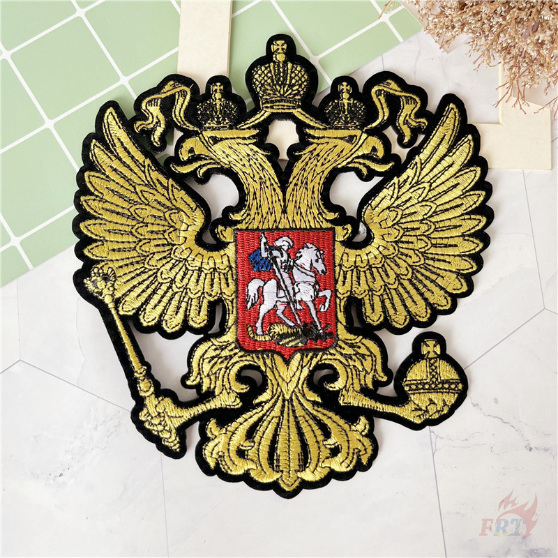 Đại bàng hai đầu - Huy hiệu vàng của Nga Iron-On Patch ♚ 1 Miếng Dán ...