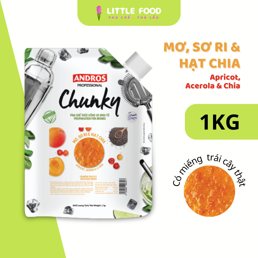 Mứt trái cây Chunky Andros - Vị Mơ, Sơ Ri & Hạt Chia | Shopee Việt Nam