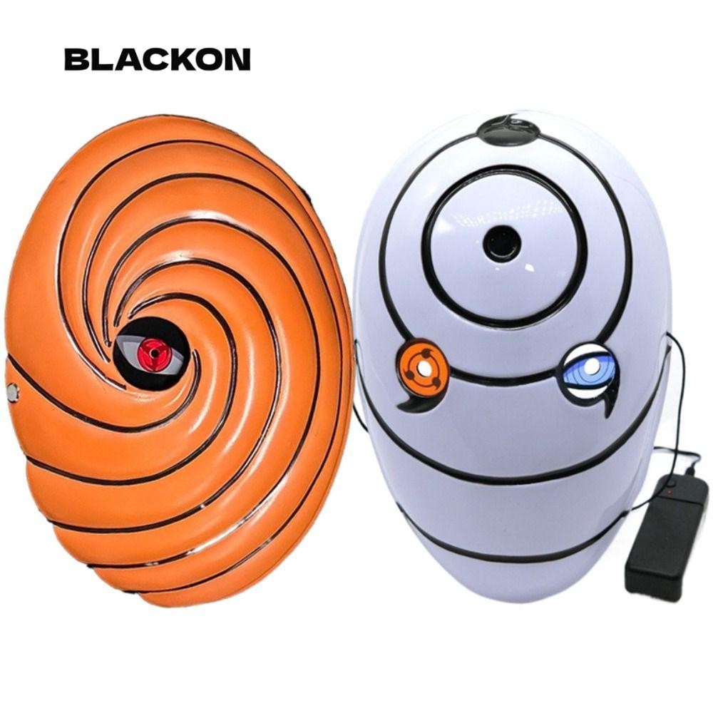 Blackon Sharingan Face Cover, Tobi Sasuke Obito Glowing Naruto, 2025 ...