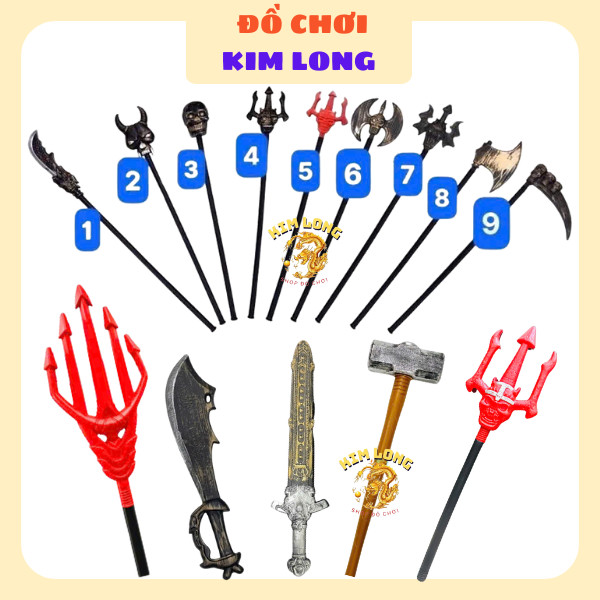 CÂY LƯỠI HÁI - ĐAO QUAN CÔNG - 3 CHĨA - ĐINH BA - RÌU - BUA PHỤ KIỆN ...