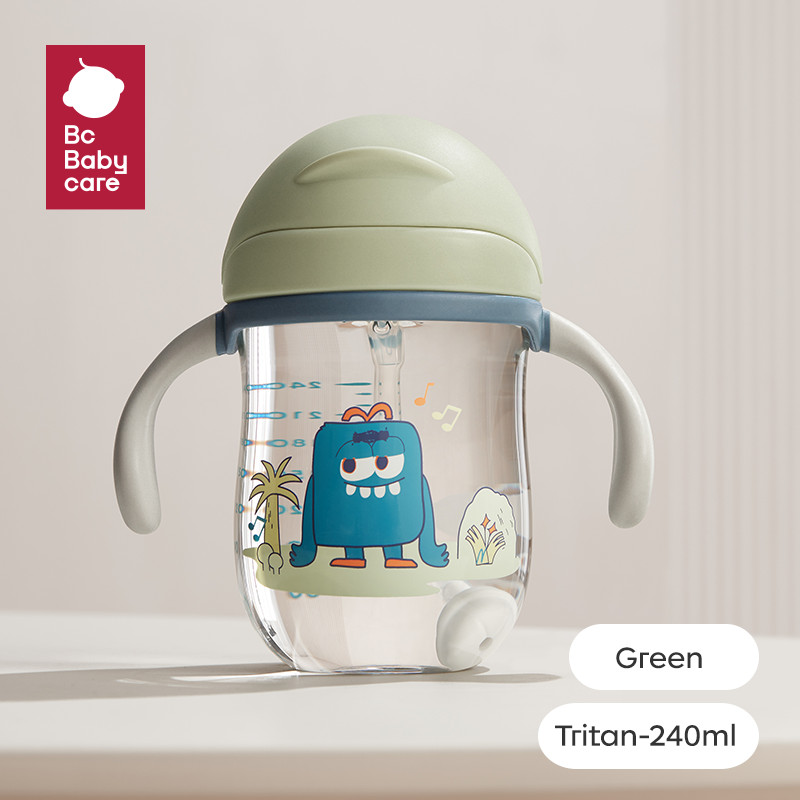 Cốc uống nước cho bé Bc Babycare PPSU / Tritan BPA Free có ống hút chống đầy hơi 240ml | Shopee ...