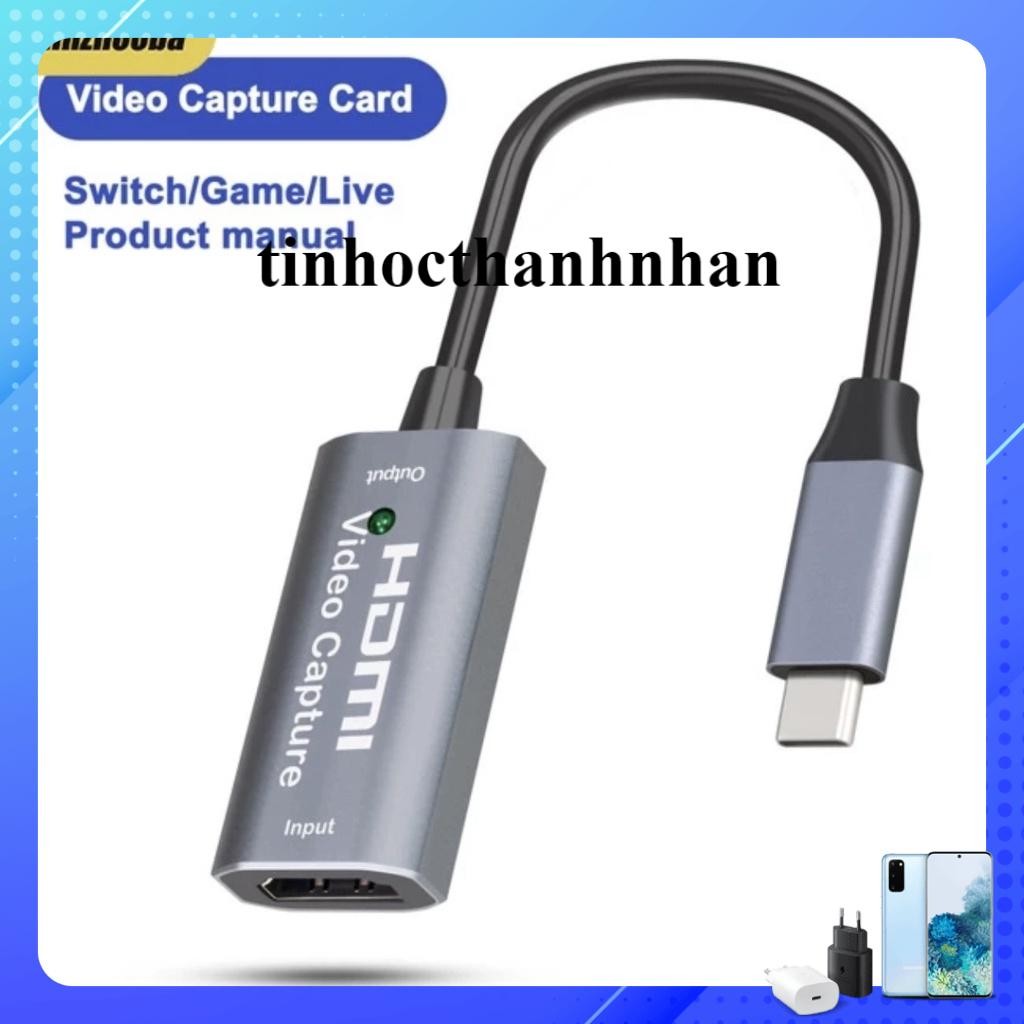 Cáp chuyển HDMI sang Type C-Đầu ghi hình Video Capture dùng để chơi game livestream.... | Shopee ...