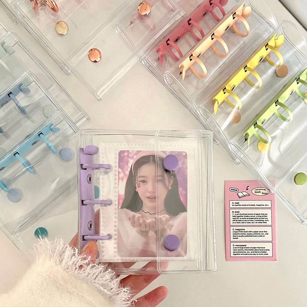 Chất Kết Dính DIY Mini Retro Phong Bì Album Ảnh PVC 10 Túi Photocard Chất Kết Dính Lomo Thẻ Thu ...