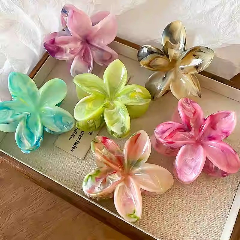 Hawaii Gradient Plumeria Hoa Kẹp Tóc Kẹp Tóc Kẹp Barrettes Phụ Kiện ...