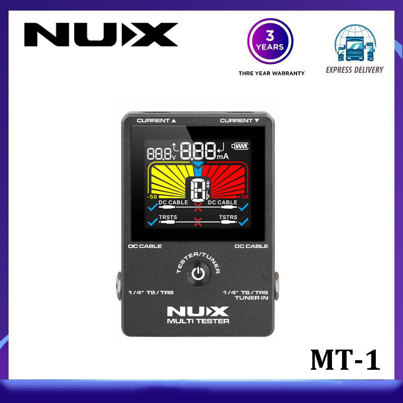 Nux NMT-1 Máy kiểm tra đa năng nhỏ gọn 4 trong 1 cho bàn đạp cáp vá Cáp DC hiện tại và điện áp ...