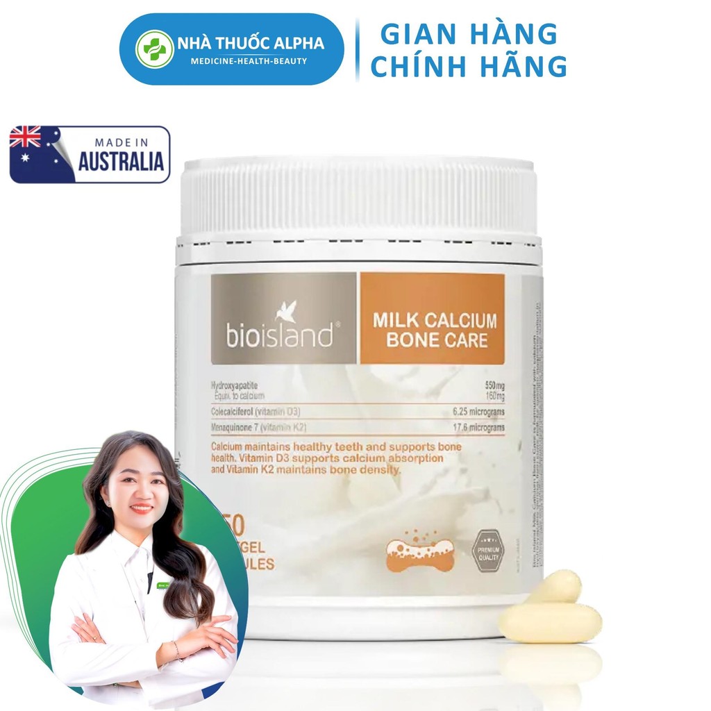 Viên uống hỗ trợ bổ sung Canxi BioIsland Milk Calcium 150 Viên | Shopee Việt Nam