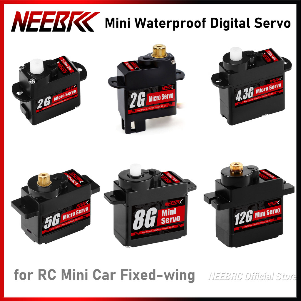 Neebrc 2G 4.3G 5G 8G 12G Mini Servo Nhựa / Kim Loại Gear Micro Servo ...