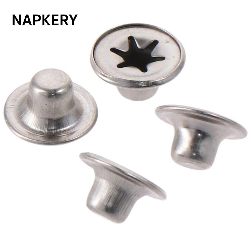 Napkery 4 Mũ Push-on Pushnut, Thép lò xo Bạc Pushnut Cap Stud, Pin ...