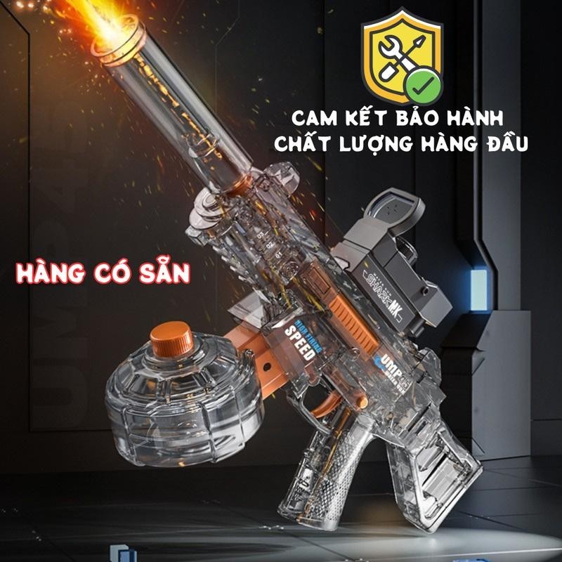 Đồ Chơi Phun Nước Điện Áp Lực Mạnh [UMP 45] - Ci Three Có Pin Sạc, Đèn, Ống Ngắm Dành Cho Bé ...