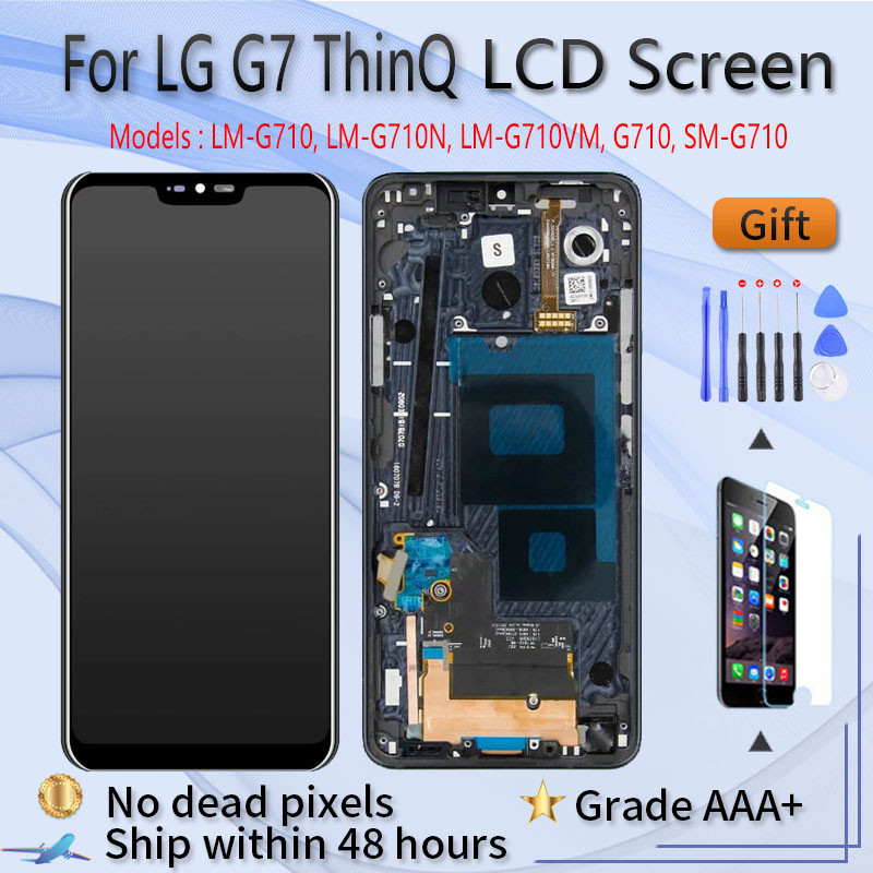 Dành Cho LG G7 ThinQ LM-G710 LM-G710N LM-G710VM G710 SM-G710 Màn Hình LCD Lắp Ráp Với ốp Trước ...