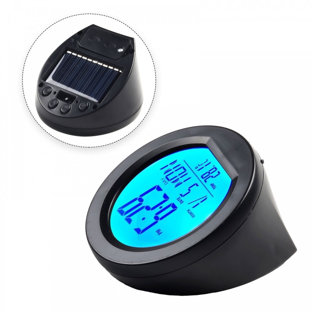 Battery Powered Car Clock Thermometer Accurate LCD Display Easy to Read ...