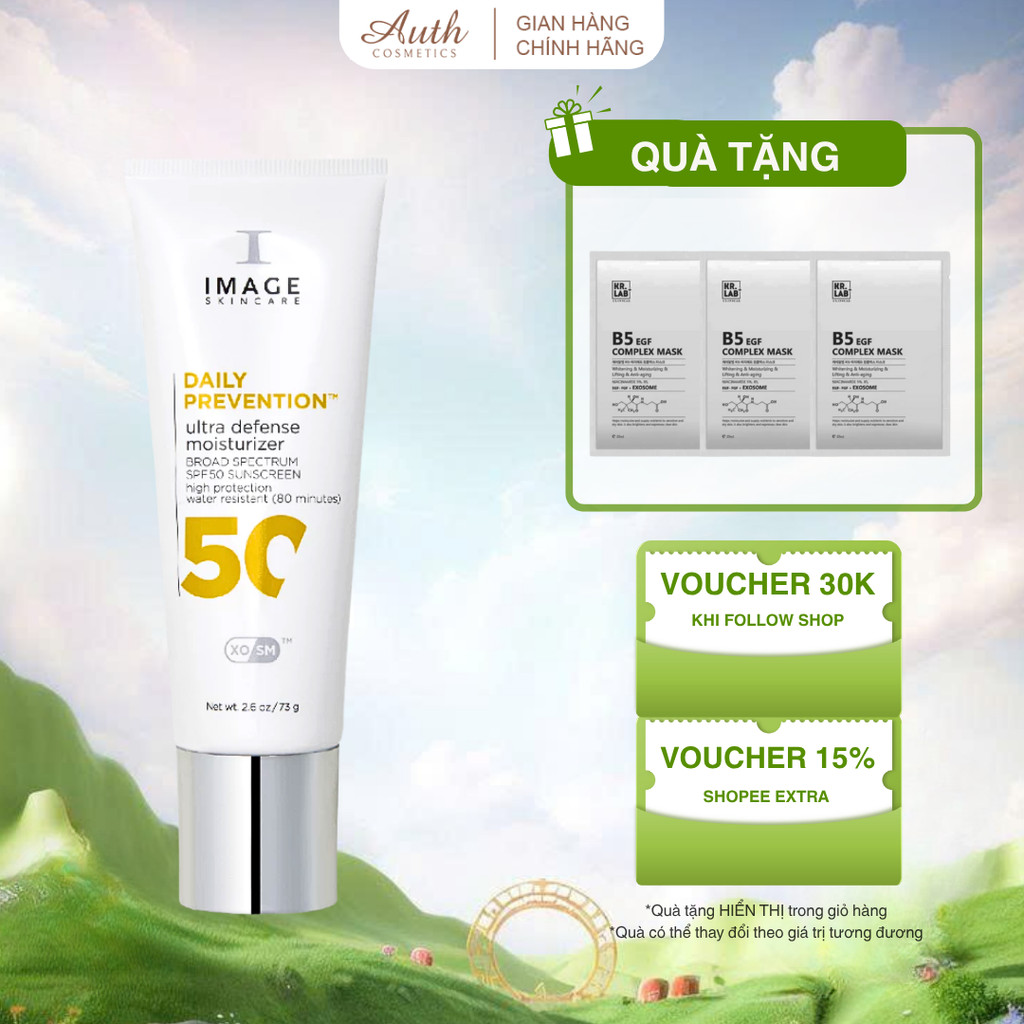 Kem chống nắng Image DAILY PREVENTION Ultra Defense Moisturizer SPF50 - dành cho da hỗn hợp ...