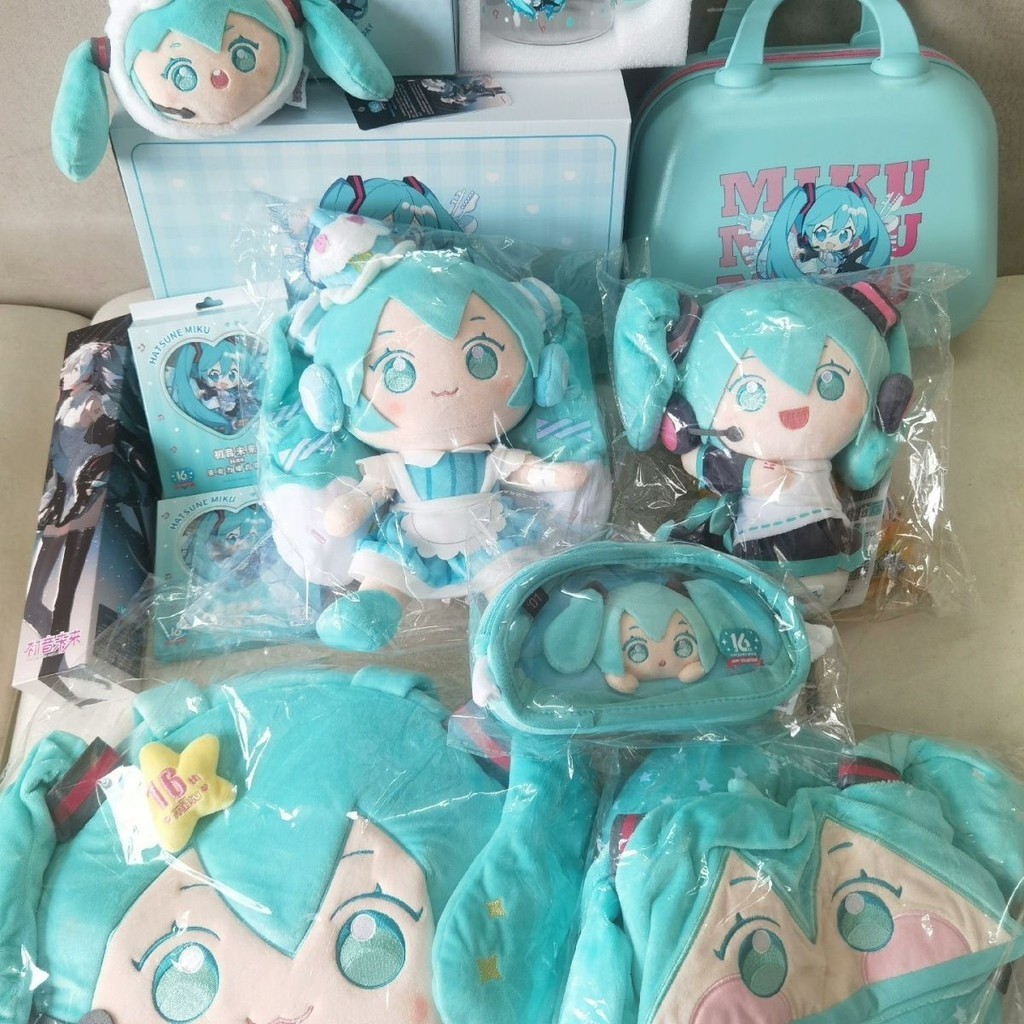 Chính hãng Hatsune miku hàng hóa kỷ niệm 16 năm túi và búp bê miku ...
