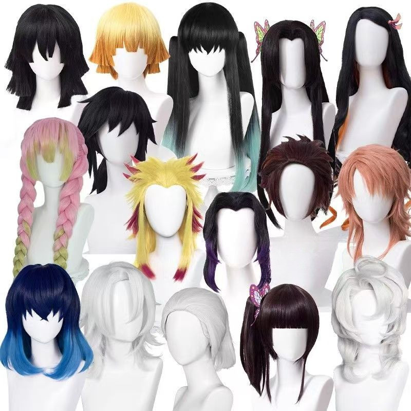 Cosplay Tóc Giả Cho Nezuko Tanjirou Zenitsu Mitsuri Demon Slayer, Nhân ...