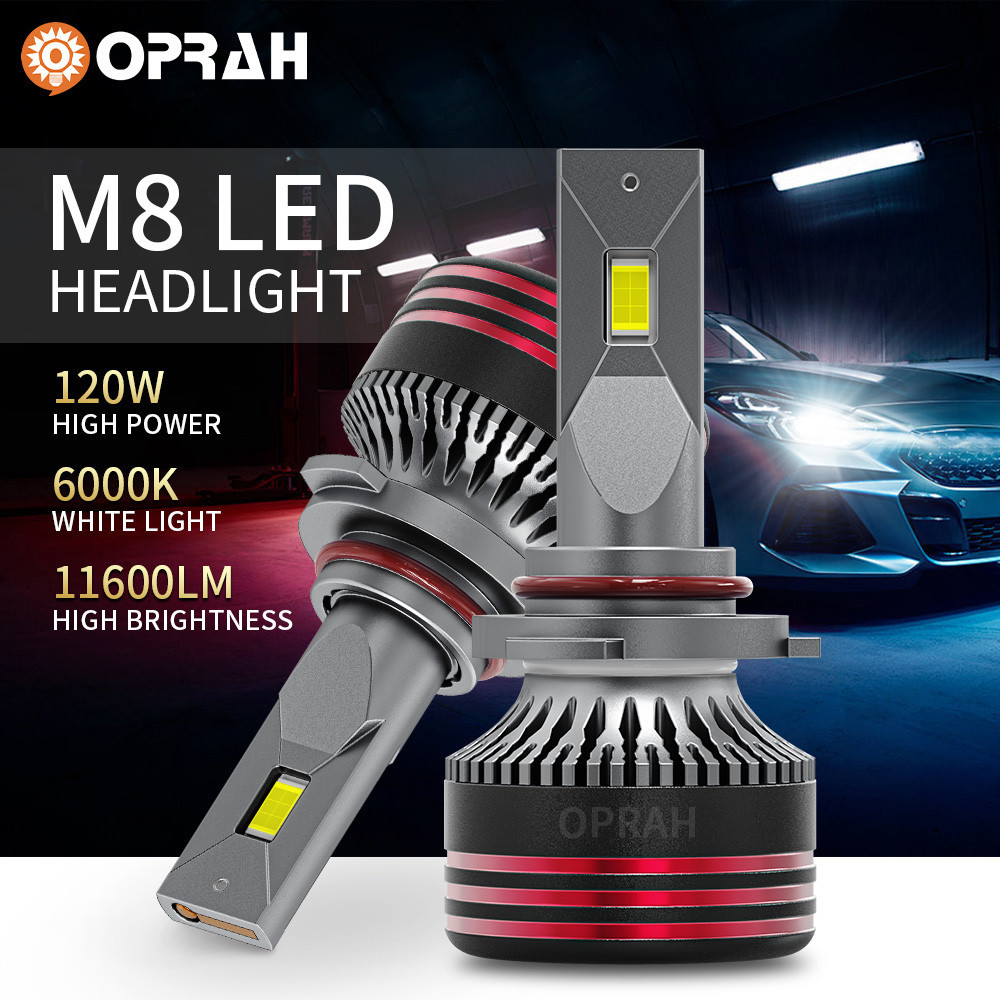 ((2 CÁI) M8 120W Đèn pha LED H4 siêu sáng công suất cao 3570 Đèn pha H1 H7 H8 / H11 / H16 HB3 ...