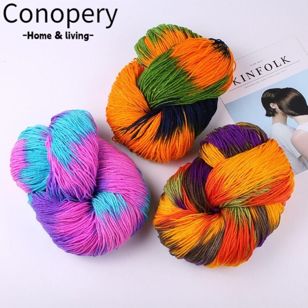 Conopery Sợi len , Sợi đan nhuộm phân đoạn Acrylic, Đệm Sofa đan màu ...
