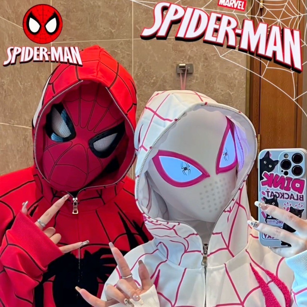 Cos Spider-Man Winking Mask Cool White Touch Mặt nạ người nhện phát ...