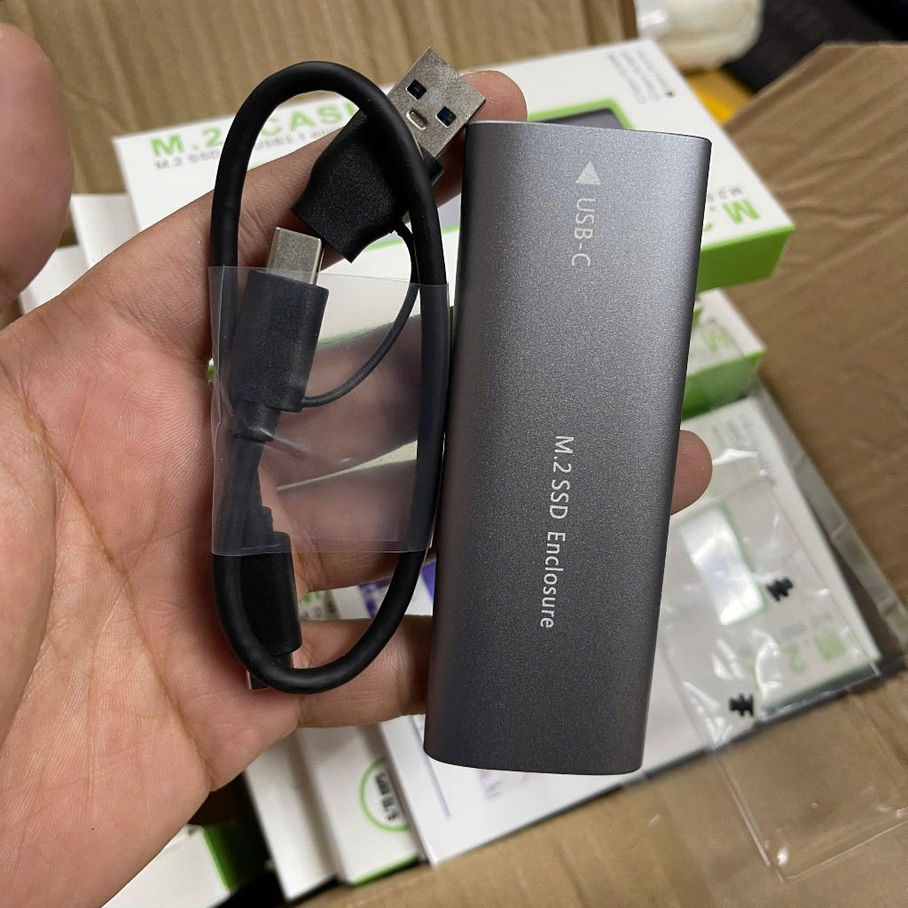 box ổ cứng SSD Enclosure cao cấp Hỗ trợ đọc dual cả 2 chuẩn ổ Nvme và ...