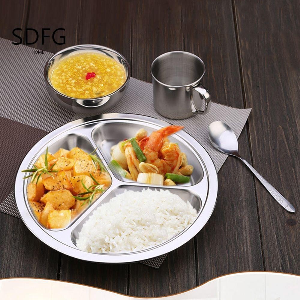 Khay đựng thức ăn SDFG hình tròn chia ngăn | Shopee Việt Nam