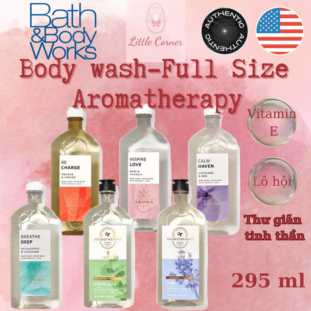 Sữa tắm Aromatherapy BATH AND BODY WORKS (BBW) 295 ml | Shopee Việt Nam