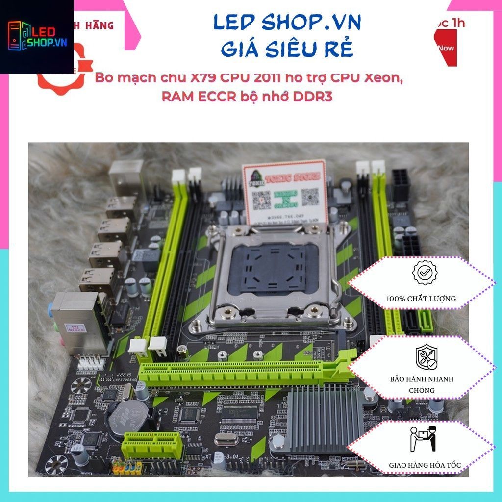 Bo mạch chủ X79 CPU 2011 hỗ trợ CPU Xeon, RAM ECCR bộ nhớ DDR3 Micro ATX, X79 MATX Có M.2 ...