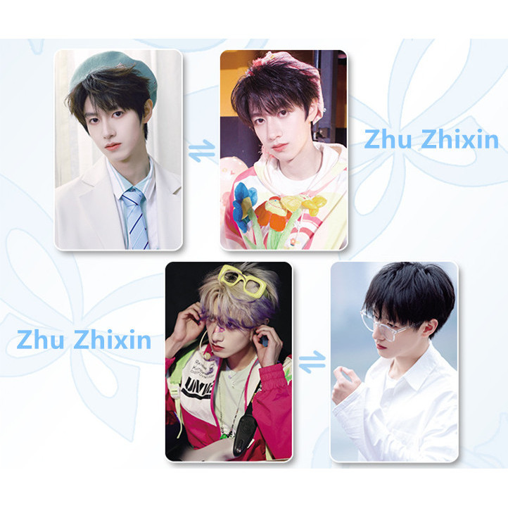 2pcs TF Family 3 4 generation Raster Card Zhu Zhixin Zhang Zeyu Photo LOMO cards Chen Junming ...