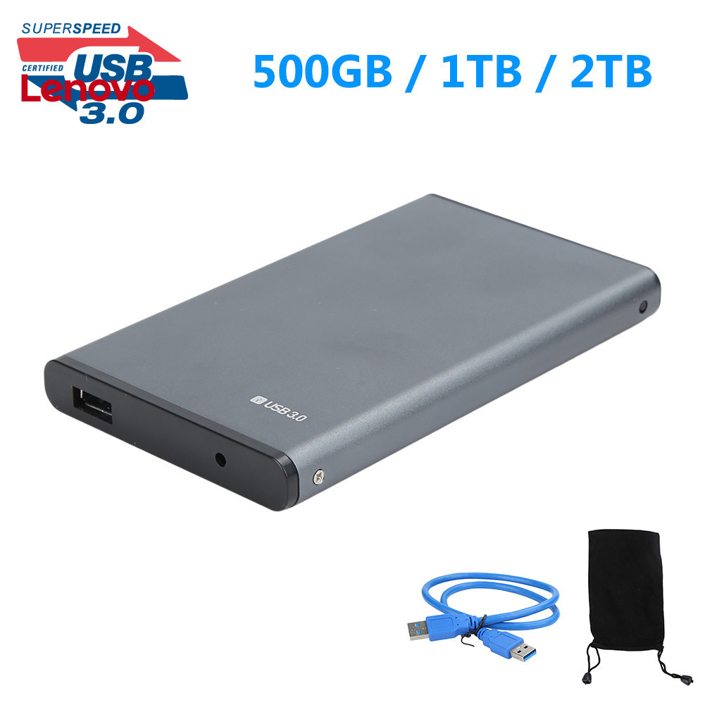 Lenovo Ổ cứng HDD gắn ngoài 500G / 1T / 2T di động 2,5 inch SATA USB 3.0 cho máy tính xách tay ...
