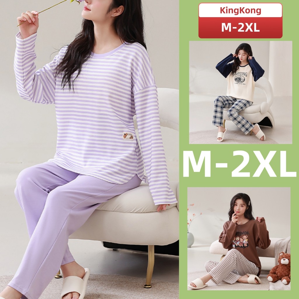 Bộ Đồ Ngủ Đệm Nữ 100% Cotton Plus Kích Thước Bộ Đồ Ngủ Người Phụ Nữ Mùa ...