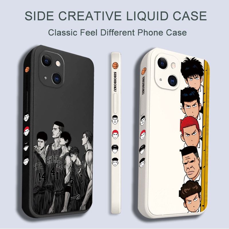 Ốp Điện Thoại Anime Slam Dunk Cho iPhone 16 11 12 13 14 15 Pro Max XR X ...