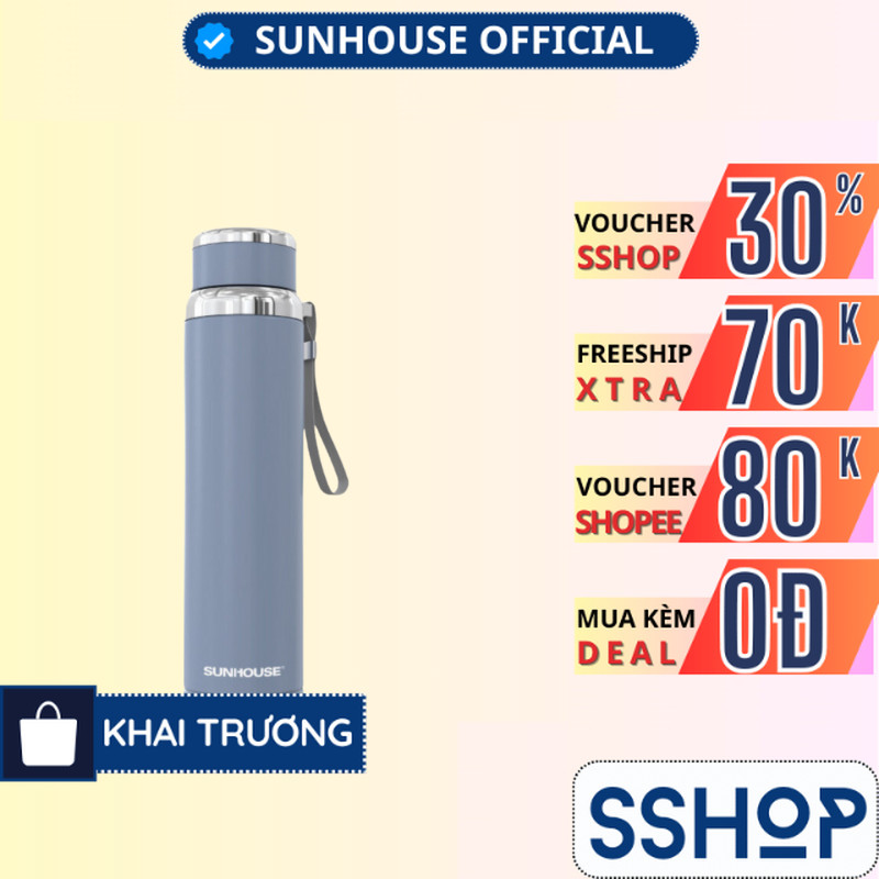 Bình giữ nhiệt Flexi 920ml Sunhouse KS-TU920FN Hàng chính hãng - SSHOP MALL | Shopee Việt Nam