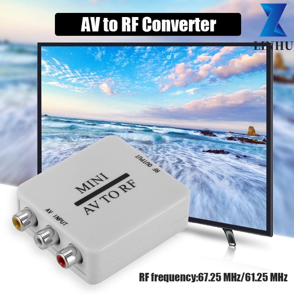Bộ khuếch đại LINHU AV sang RF, Bộ chuyển đổi TV AV sang RF RCA AV sang RF, Bộ chuyển đổi Video ...