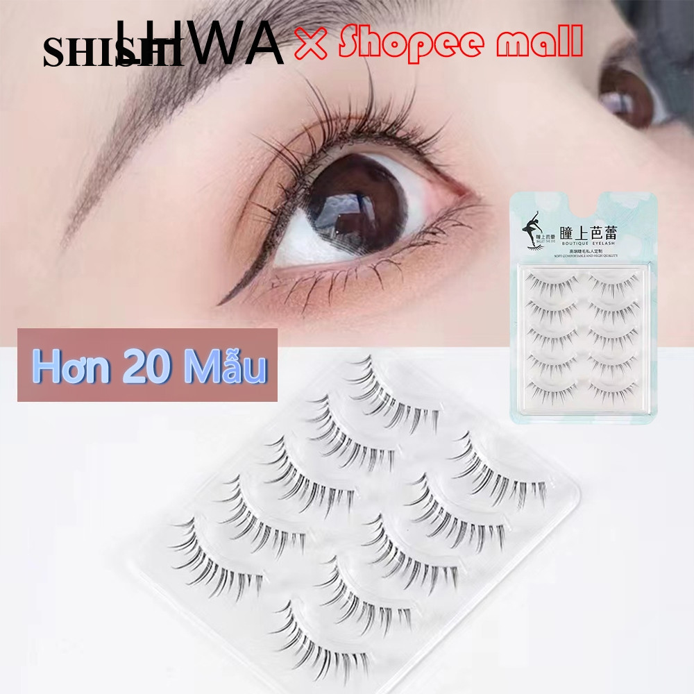 Bộ 5 Cặp Lông Mi Giả LHWA Mềm Tự Nhiên Nhiều Kiểu Mi Gân Trong Mềm Mỏng ...