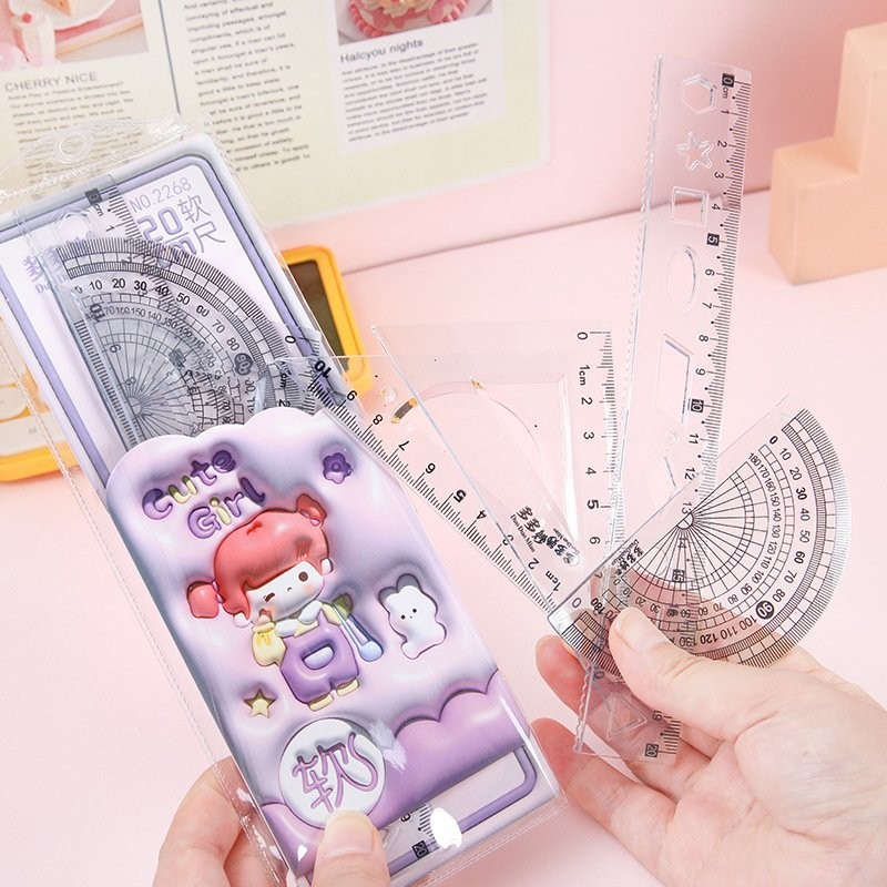 Bộ thước kẻ eke siêu cute 8178 | Shopee Việt Nam