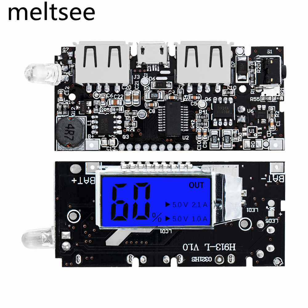 Dual USB 5V 1A 2.1A Mobile Power Bank 18650 Sạc Pin PCB Power Module Phụ Kiện Cho Điện Thoại DIY ...