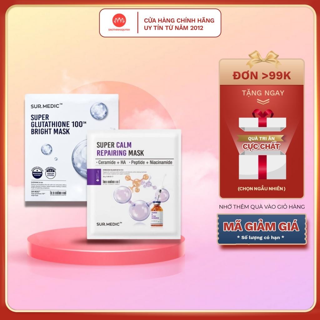 Mặt nạ Sur.medic dưỡng trắng - mask Surmedic phục hồi Bright ...