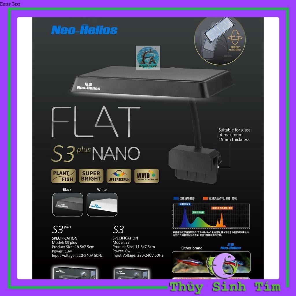 Đèn Thủy Sinh Flat Nano S3 - Đỏ Cá Không Đỏ Nước | Shopee Việt Nam