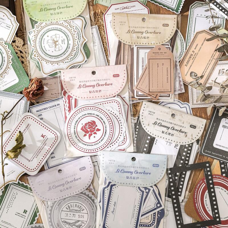 Enwei 20 Cái [Li Guang Overture Series] Tạp chí cổ điển Giấy dán ghi ...