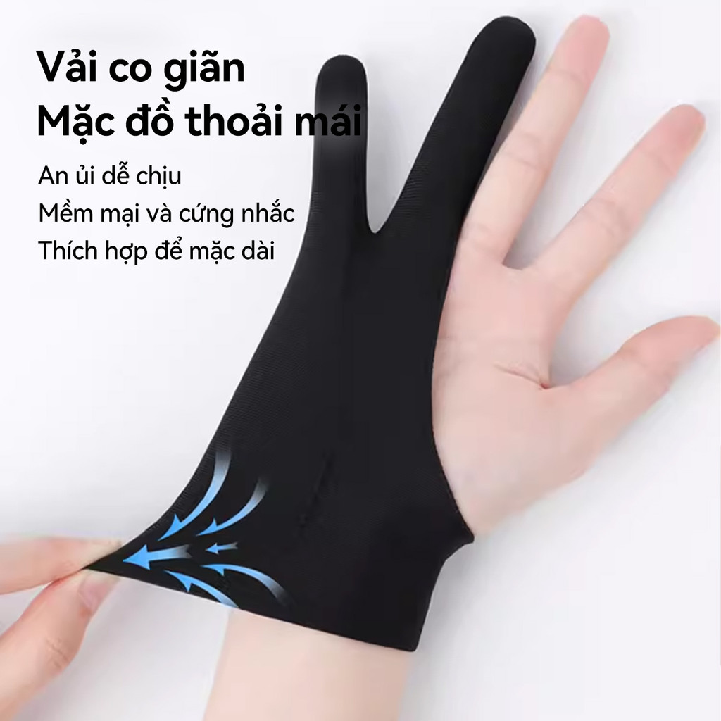 -CLUBLU- Găng Tay Vẽ Hoạ Sĩ Bản Đặc Biệt Tranh Cảm Ứng Hở Hai Ngón ...
