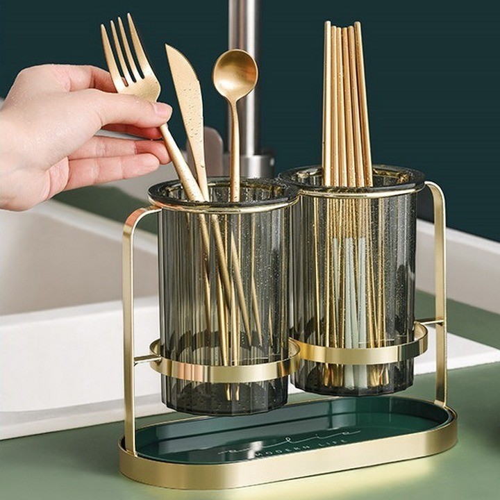 🎁 Set Lọ Đũa Golden Gregory Trang Trí Phòng Bếp 🎁 | Shopee Việt Nam