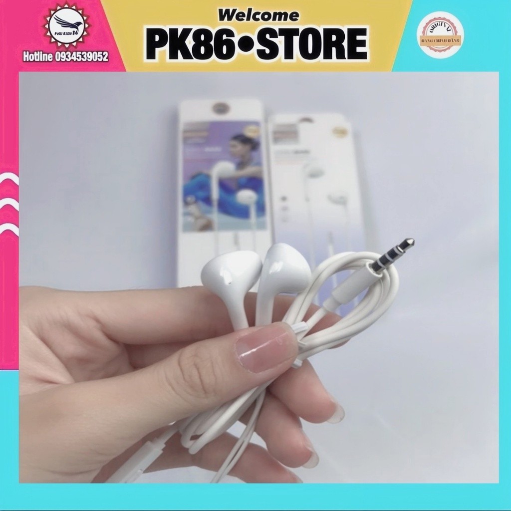 Tai phone nghe A02 có dây nhét tai mic đàm thoại jack 3.5 mm | Shopee ...