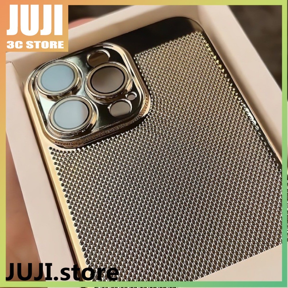 Ốp điện thoại PC tản nhiệt JUJI cho iPhone 16 11 12 13 14 15 Pro Max 16 Plus Full Cover Bảo vệ ...