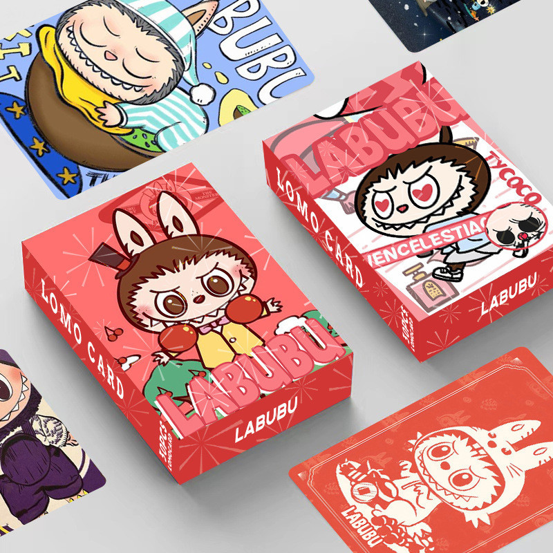 Hộp lomo card labubu 2 mặt 30 thẻ ảnh hoạt hình | Shopee Việt Nam