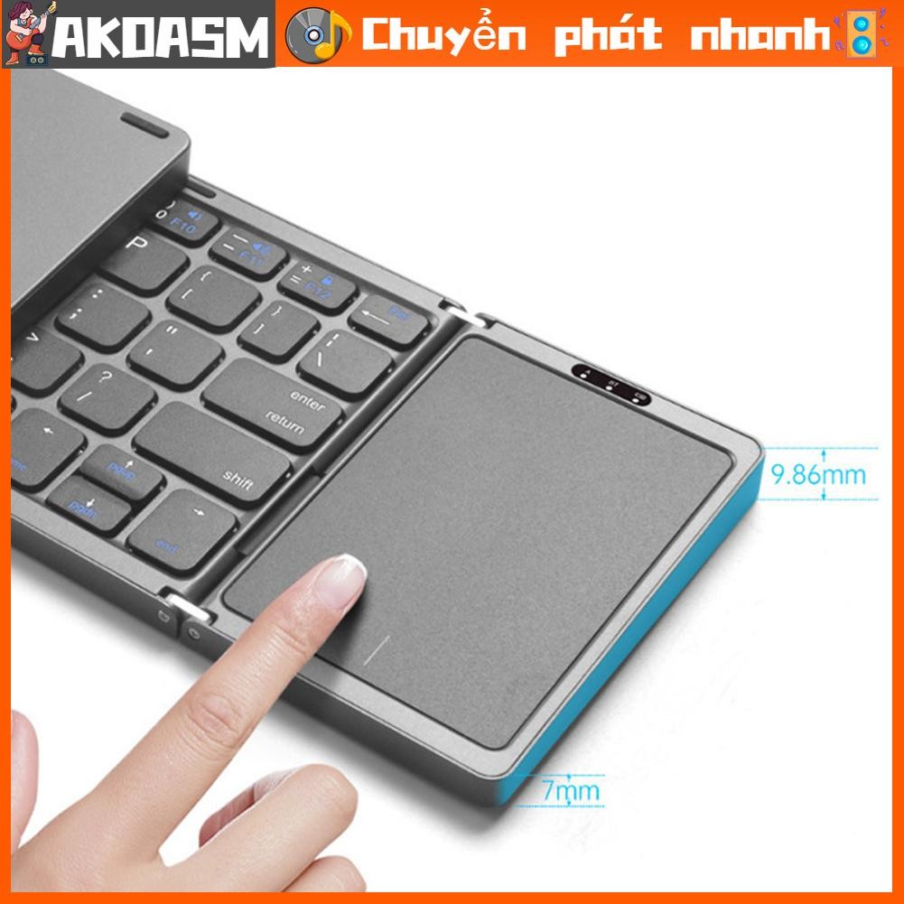 AKOASM Bàn phím có thể gập lại Bàn phím có thể gập lại Bàn phím gập không dây di động có bàn di ...